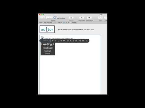 Rich Text Editor for FileMaker Pro - Brilliant Scoops