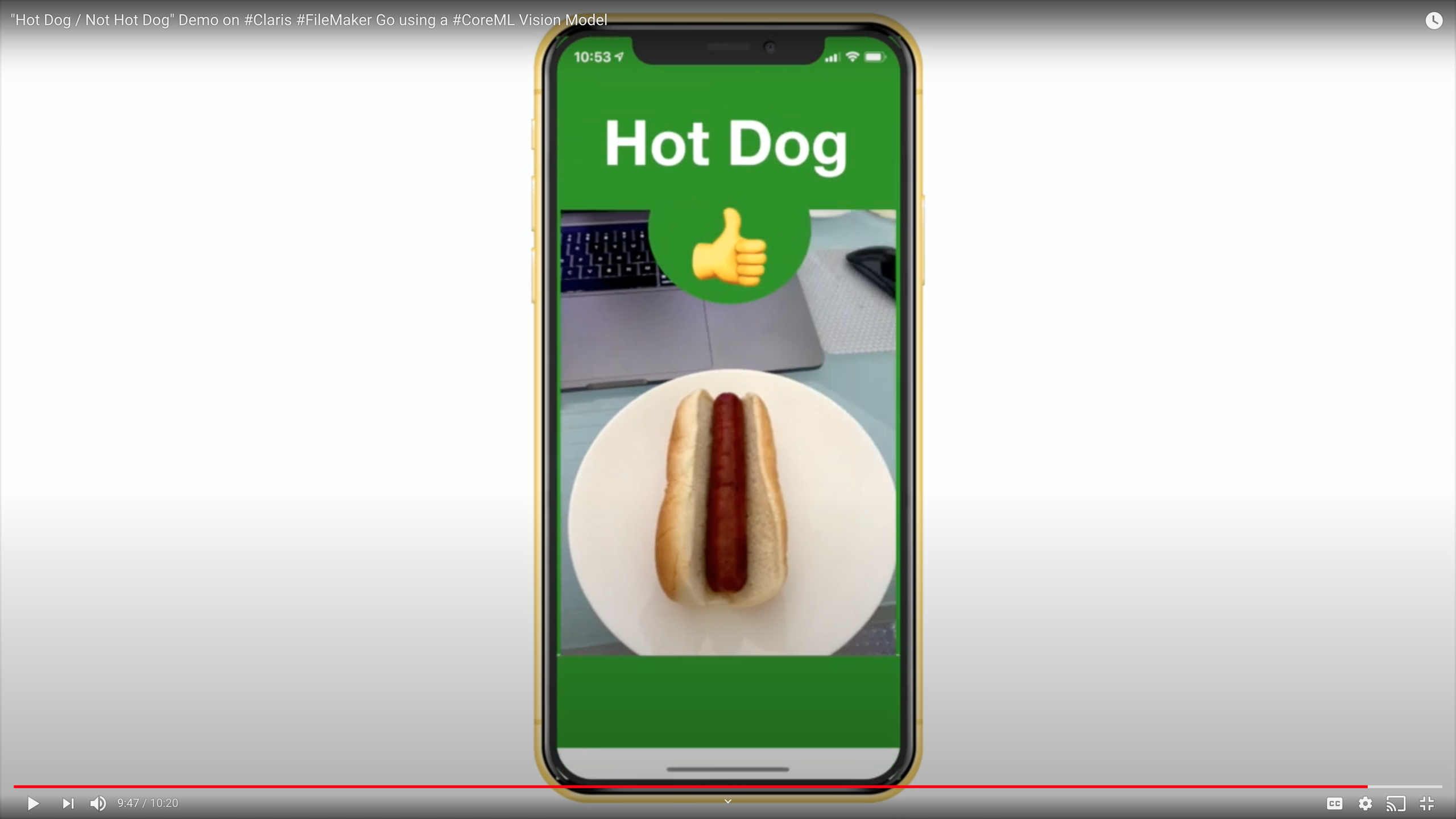 Hot Dog Not Hot Dog FileMaker CoreML Example - Brilliant Scoops